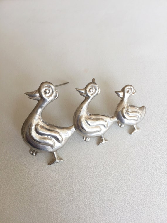 Vintage Sterling Duck Pin/Vintage Sterling Silver Duc… - Gem
