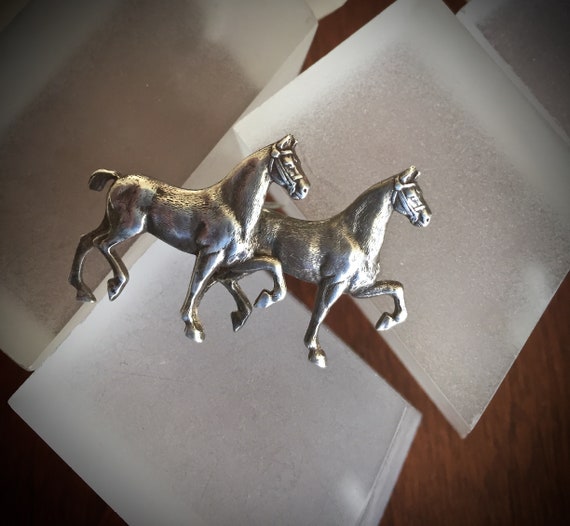 Vintage Sterling Horse Pin/Vintage Sterling BA Ballou… - Gem