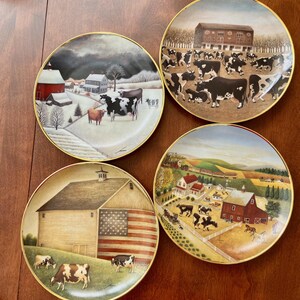 Vintage Franklin Mint COW Plate/the American Folk Art Collection/proud ...
