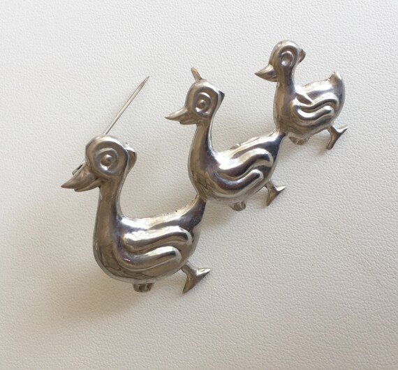 Vintage Sterling Duck Pin/Vintage Sterling Silver Duc… - Gem