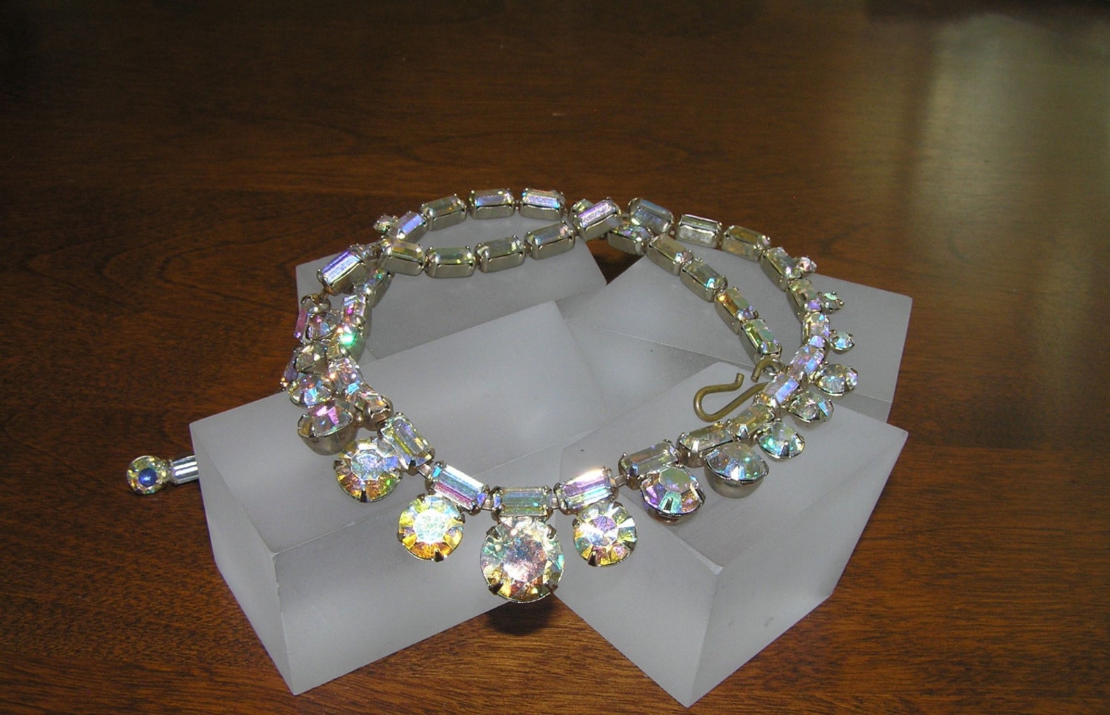 Weiss Rhinestone Necklace Vintage Weiss Aurora Borealis - Etsy