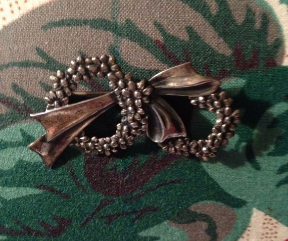 Vintage sterling silver pin - Gem