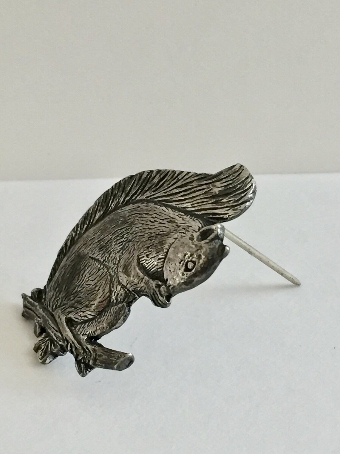 Vintage Sterling Silver Squirrel Pin/sterling Silver Squirrel - Etsy