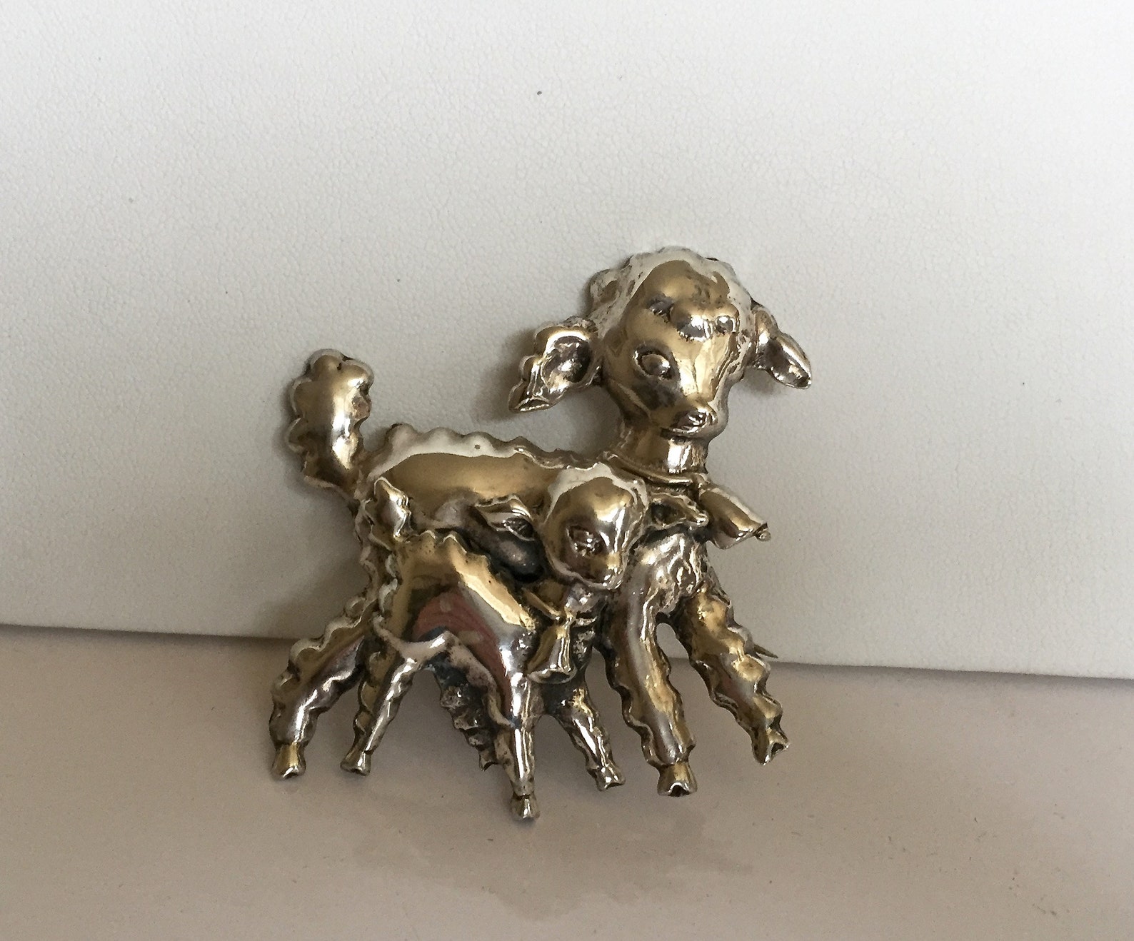 Vintage Sterling Lamb Pin/vintage Mary Had A Little Lamb Pin/sterling ...