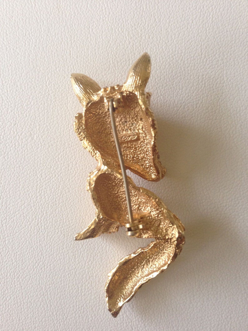 Fox Pin Vintage MINT Coro Fox Pin Coro Fox Pin Brooch | Etsy