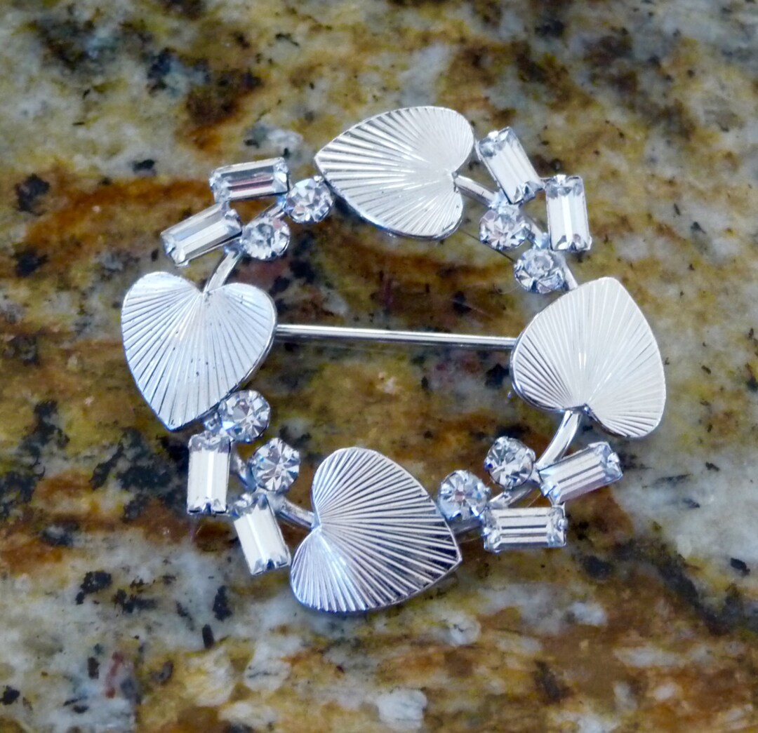 Carl Art Sterling Silver Heart Pin/carl Art Sterling Heart Pin/carl Art ...