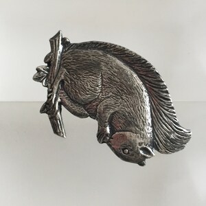 Vintage Sterling Silver Squirrel Pin/sterling Silver Squirrel Pin ...