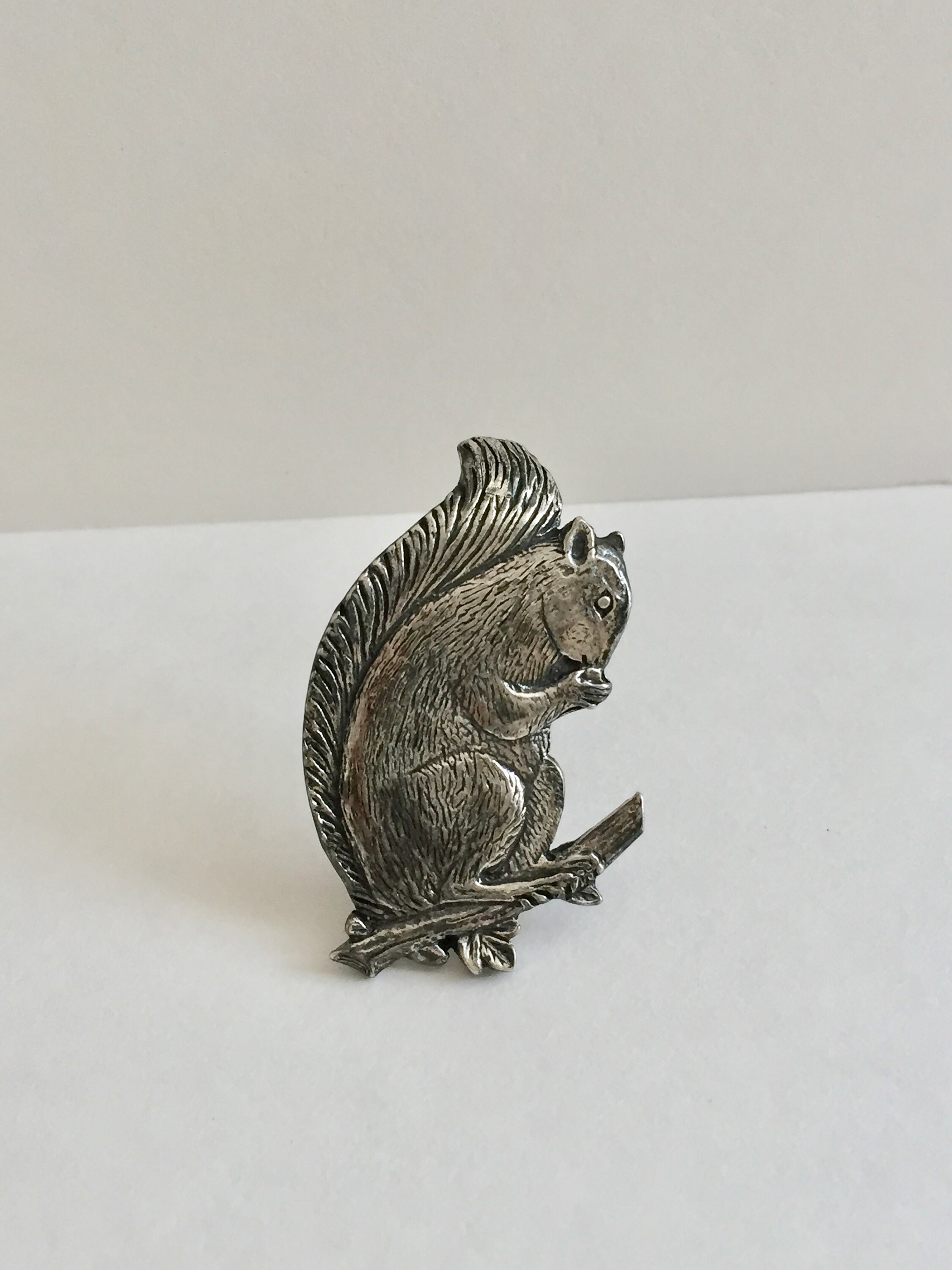 Vintage Sterling Silver Squirrel Pin/Sterling Silver Squirrel - Etsy