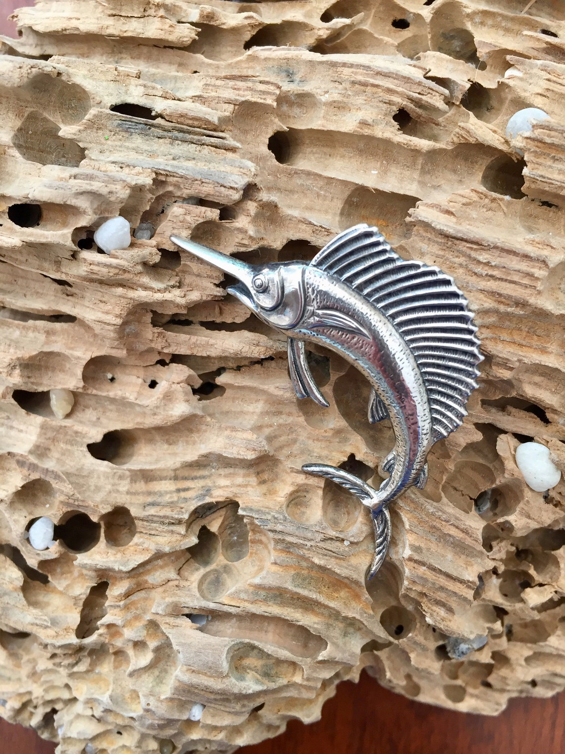 Sterling Silver Sailfish Pin/sterling Silver Swordfish - Etsy