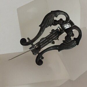 Lang Sterling Silver LYRE HARP Pin/sterling LYRE Pin/sterling Silver ...