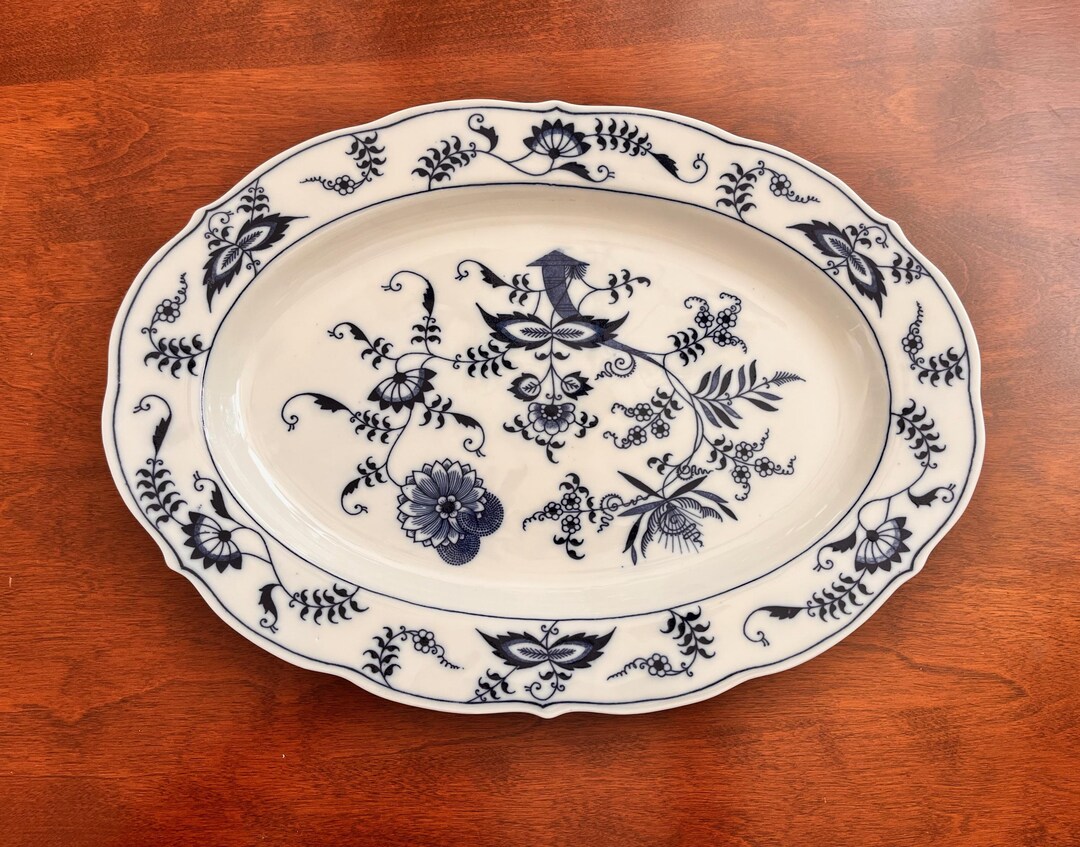 Vintage Blue Danube Serving Platter, 16 Inch, Discontinued - Etsy