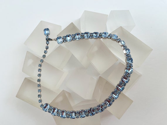 FENICHEL Rhinestone Necklace/FENICHEL Light BLUE Emer… - Gem
