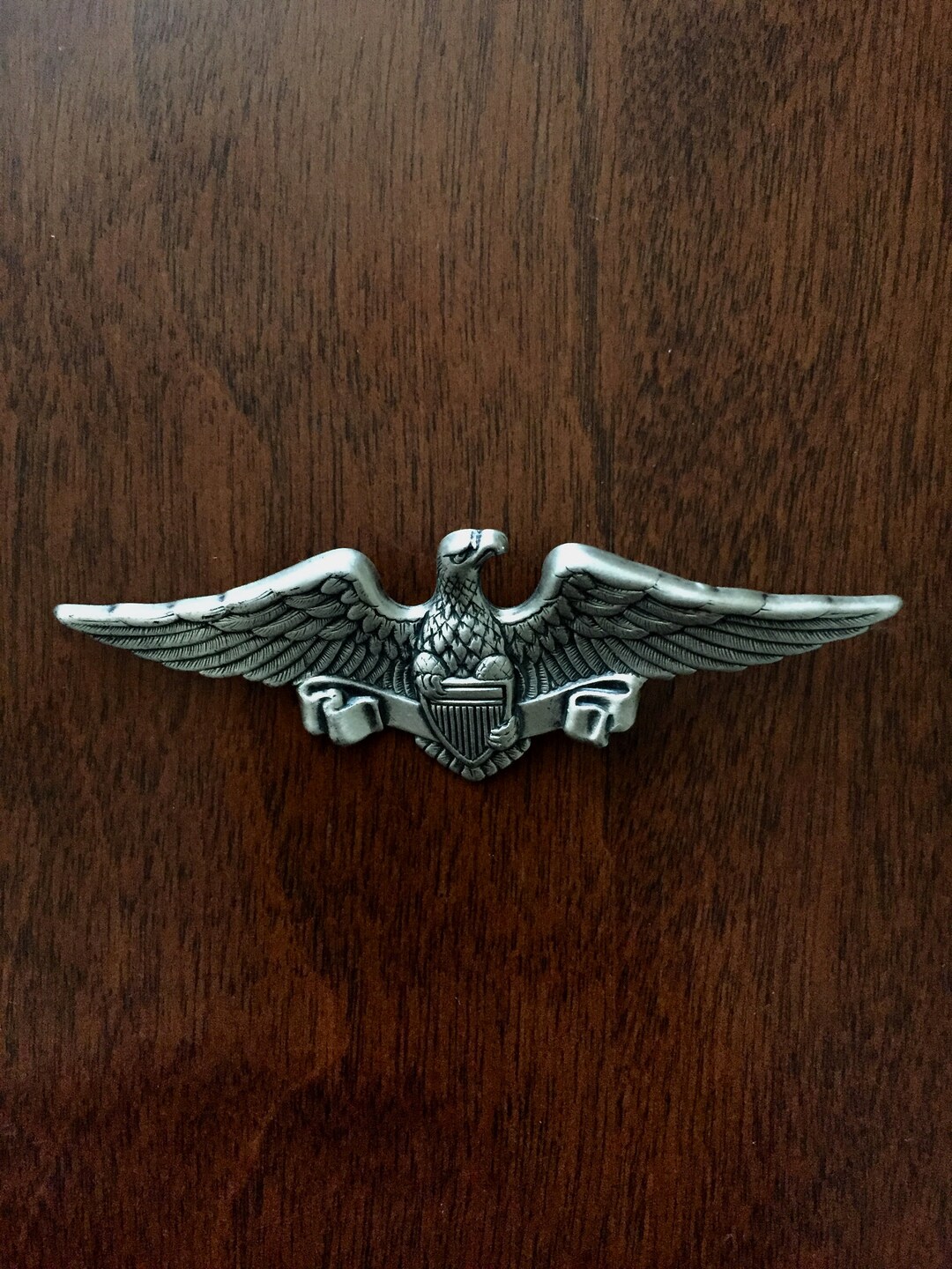 Beau Sterling Pin/beau Sterling EAGLE Pin/beau Sterling Silver EAGLE Pin/beau EAGLE W Shield and ...