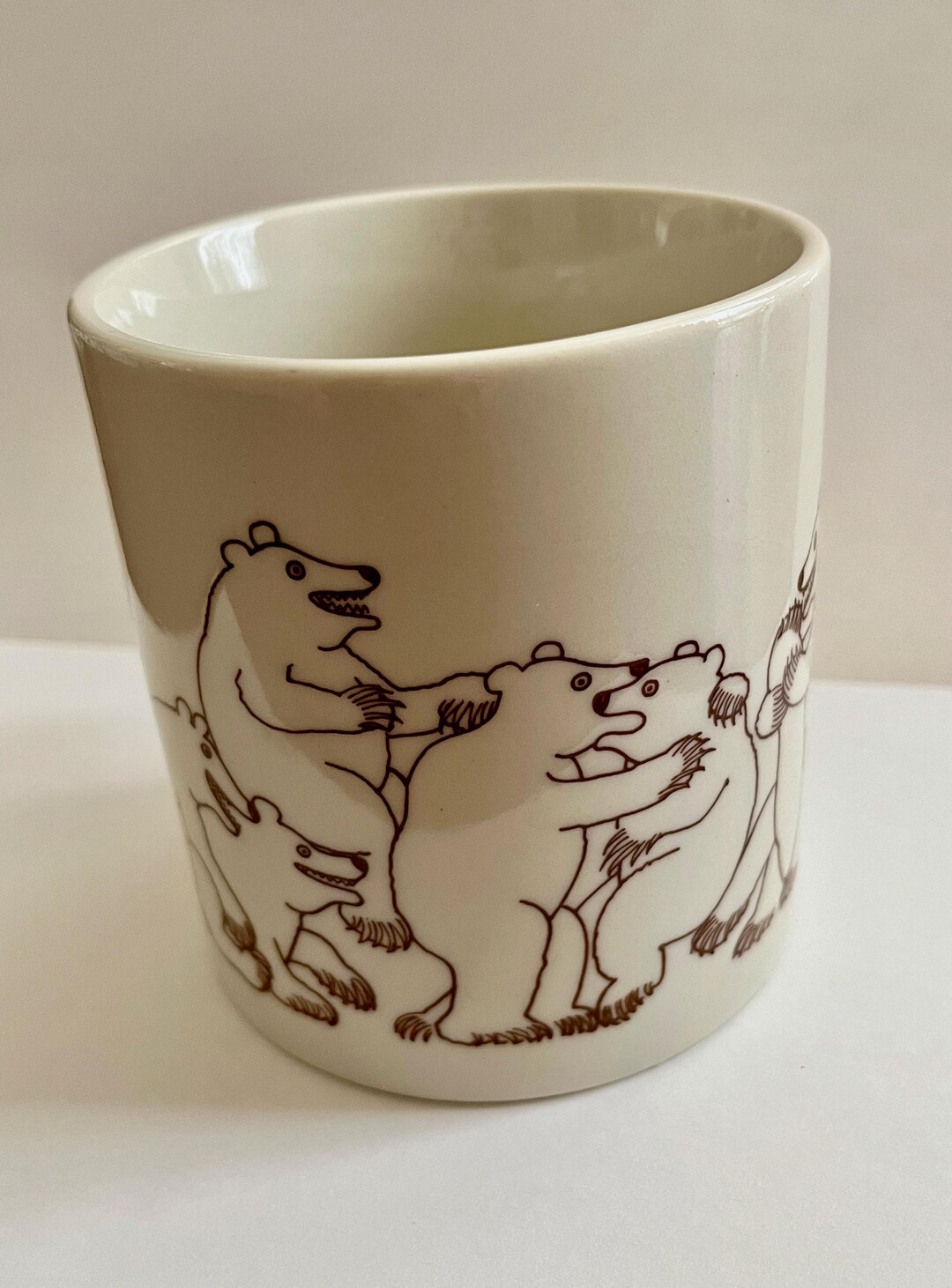 Taylor and Ng Coffee Mug/1979 BROWN NAUGHTY BEARS Mug/vintage Naughty ...