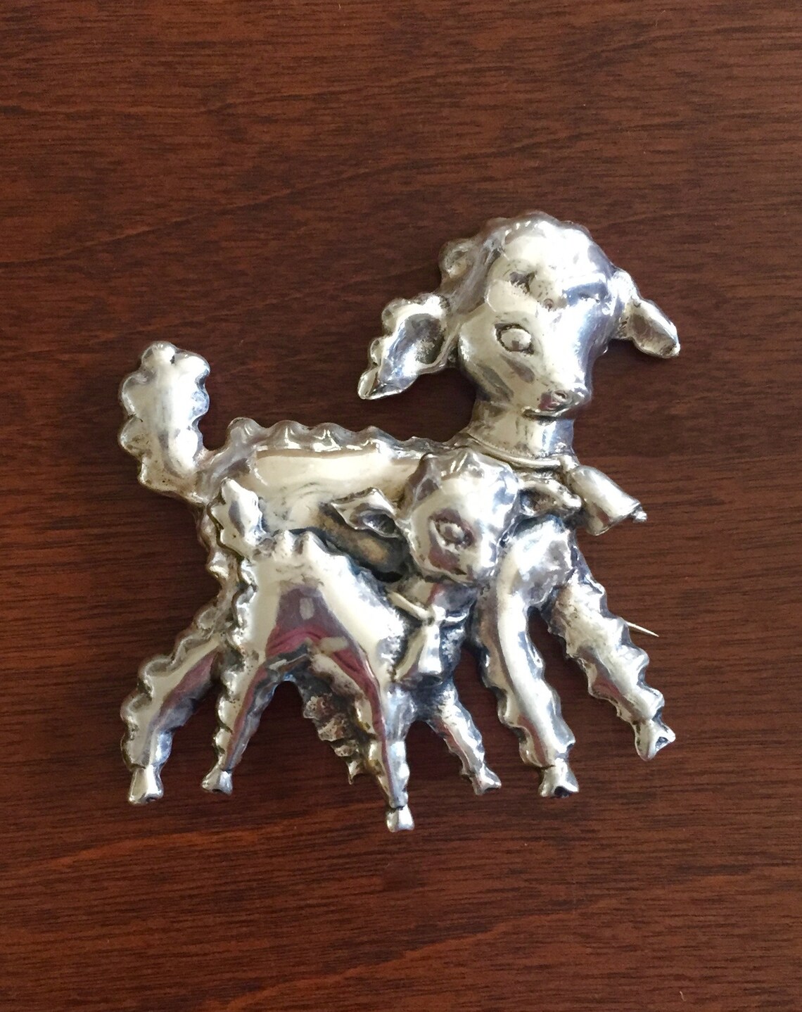 Vintage Sterling Lamb Pin/vintage Mary Had A Little Lamb Pin/sterling ...