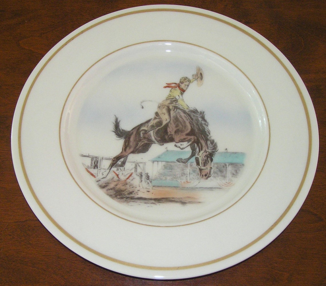 Sam Savitt Rodeo Plate Collectible Sam Savitt Horse Plate - Etsy