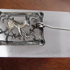 Vintage CORO Sterling Silver Deer Pin, Sterling Silver Deer Pin, Silver ...