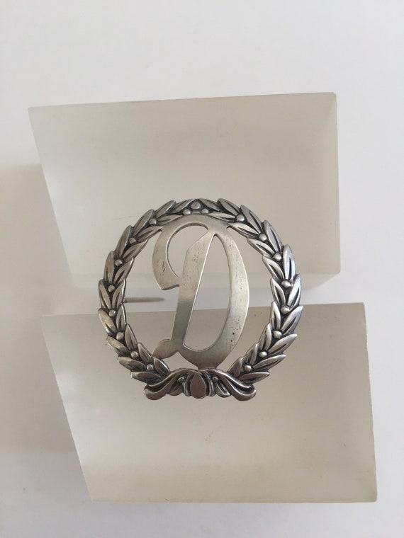 Sterling Silver Initial D Pin, Letter D, Sterling Sil… - Gem