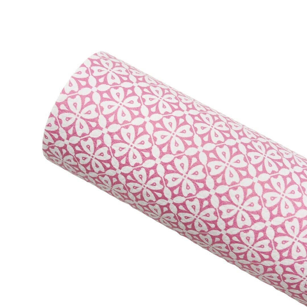 JULIET TILE Custom Printed Leather A4 Fabric Sheet, Felt Backing ...