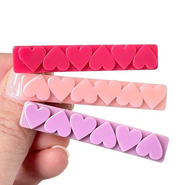 Heart Barrette - Etsy