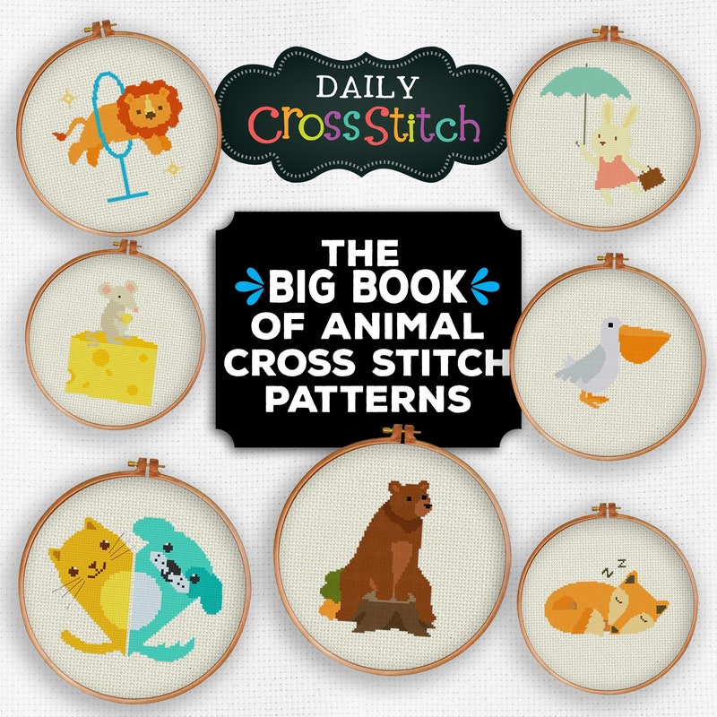 Animal Cross Stitch - Etsy