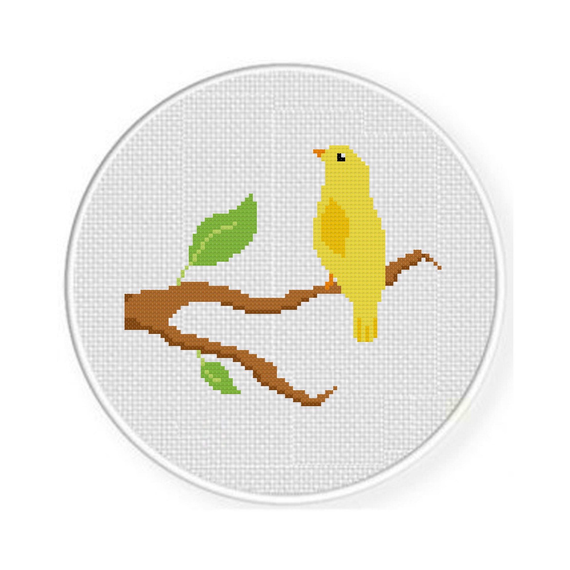 Bird on A Branch Design PDF Cross Stitch Pattern Needlecraft - Instant ...