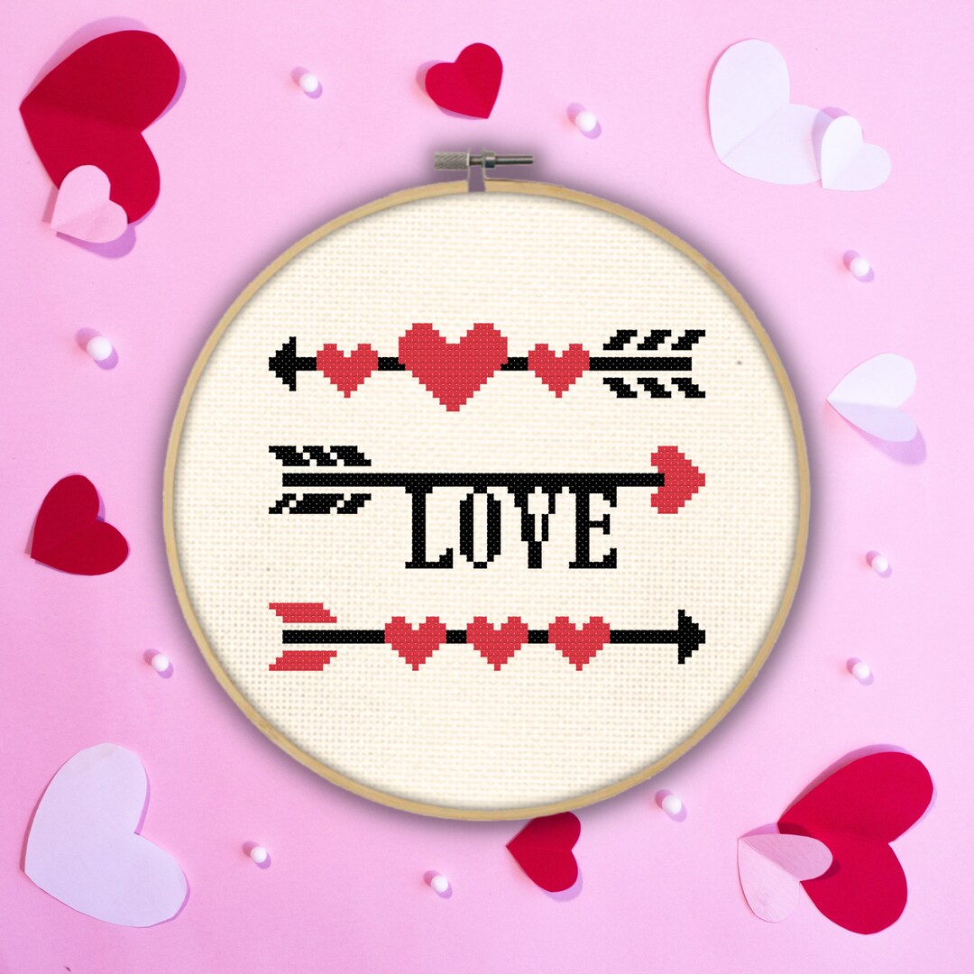 Cupid Arrows PDF Cross Stitch Pattern Needlecraft - Instant Download ...
