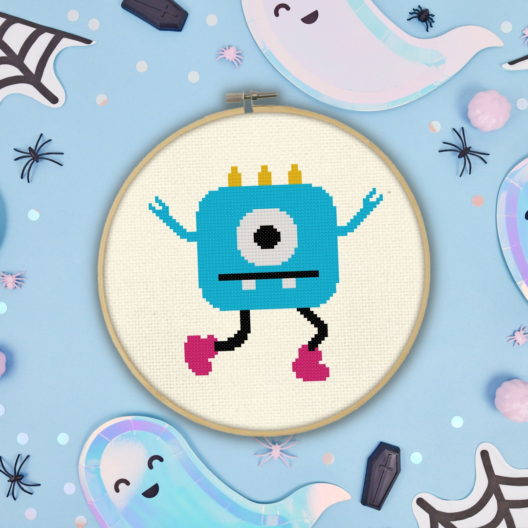 Panic Monster PDF Cross Stitch Pattern Needlecraft - Instant Download ...