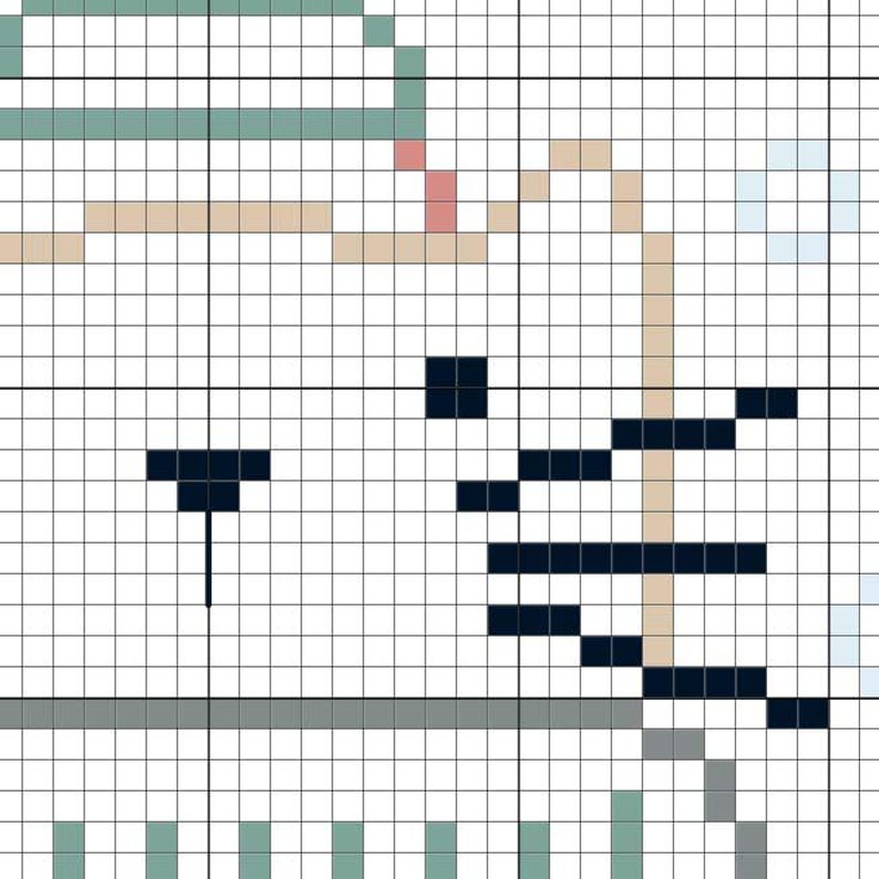 Stocking Cat Outline PDF Cross Stitch Pattern Needlecraft - Instant ...