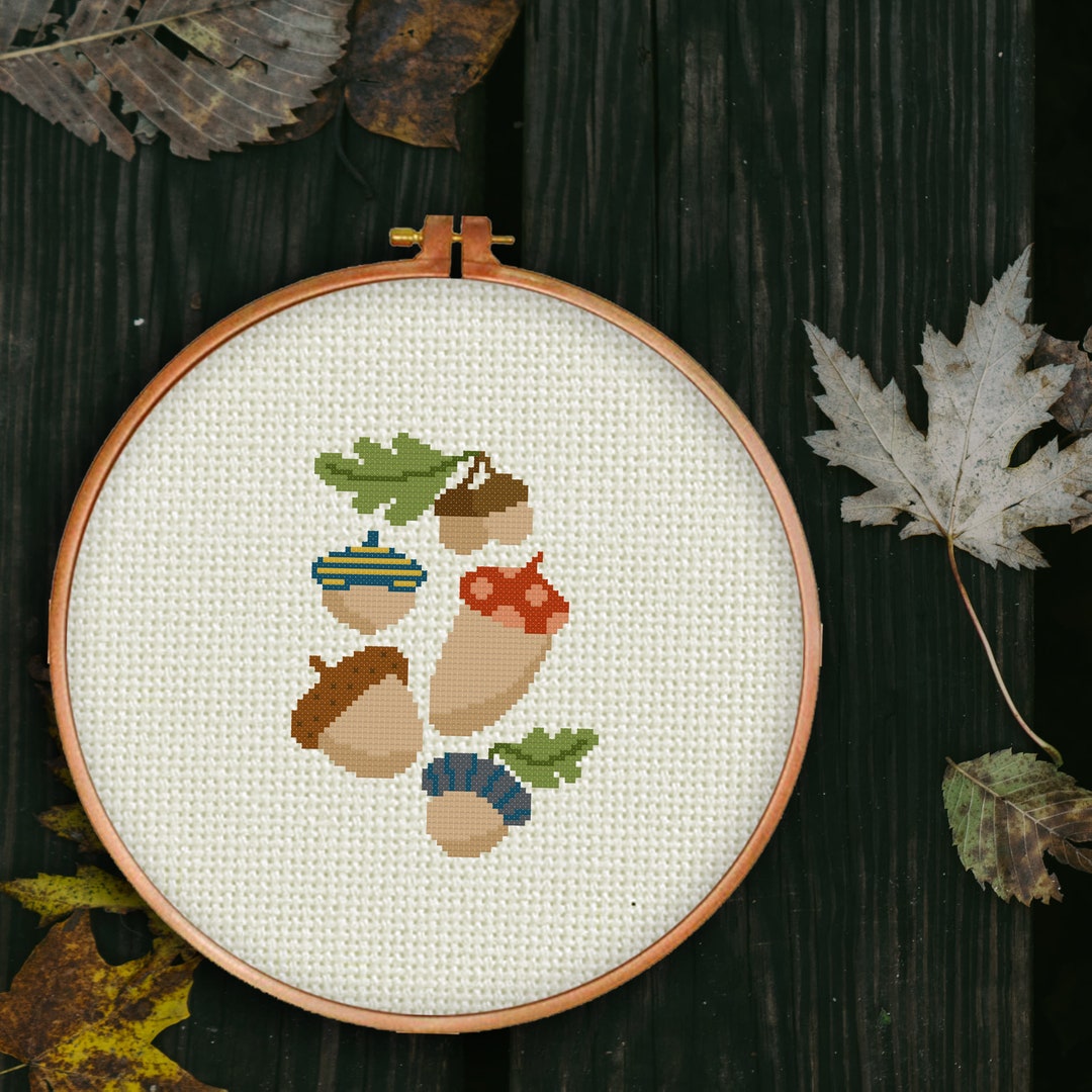 Bunch of Acorns PDF Cross Stitch Pattern Needlecraft - Instant Download ...