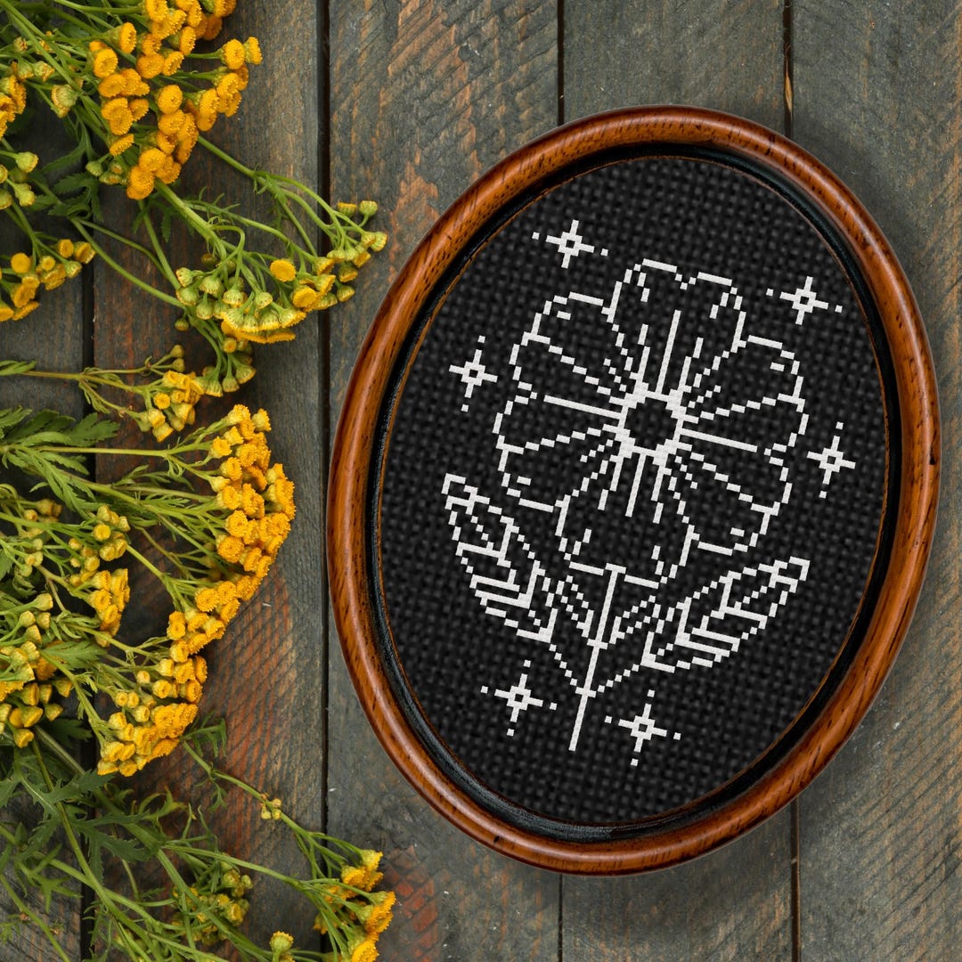 Mystic Flower PDF Cross Stitch Pattern Needlecraft - Instant Download ...