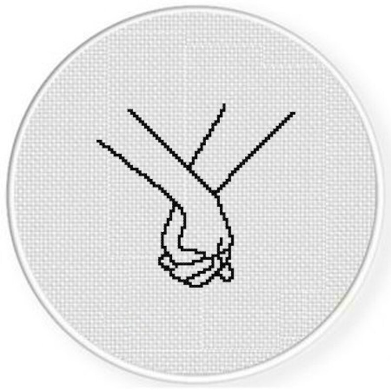 Holding Hands PDF Cross Stitch Pattern Needlecraft - Instant Download ...