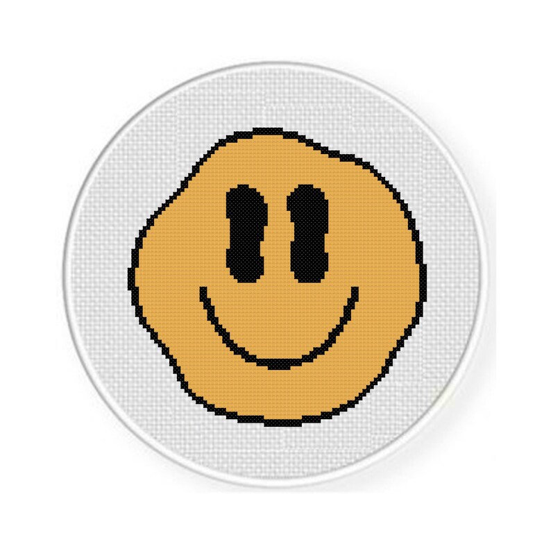 Smiley Melt PDF Cross Stitch Pattern Needlecraft - Instant Download ...