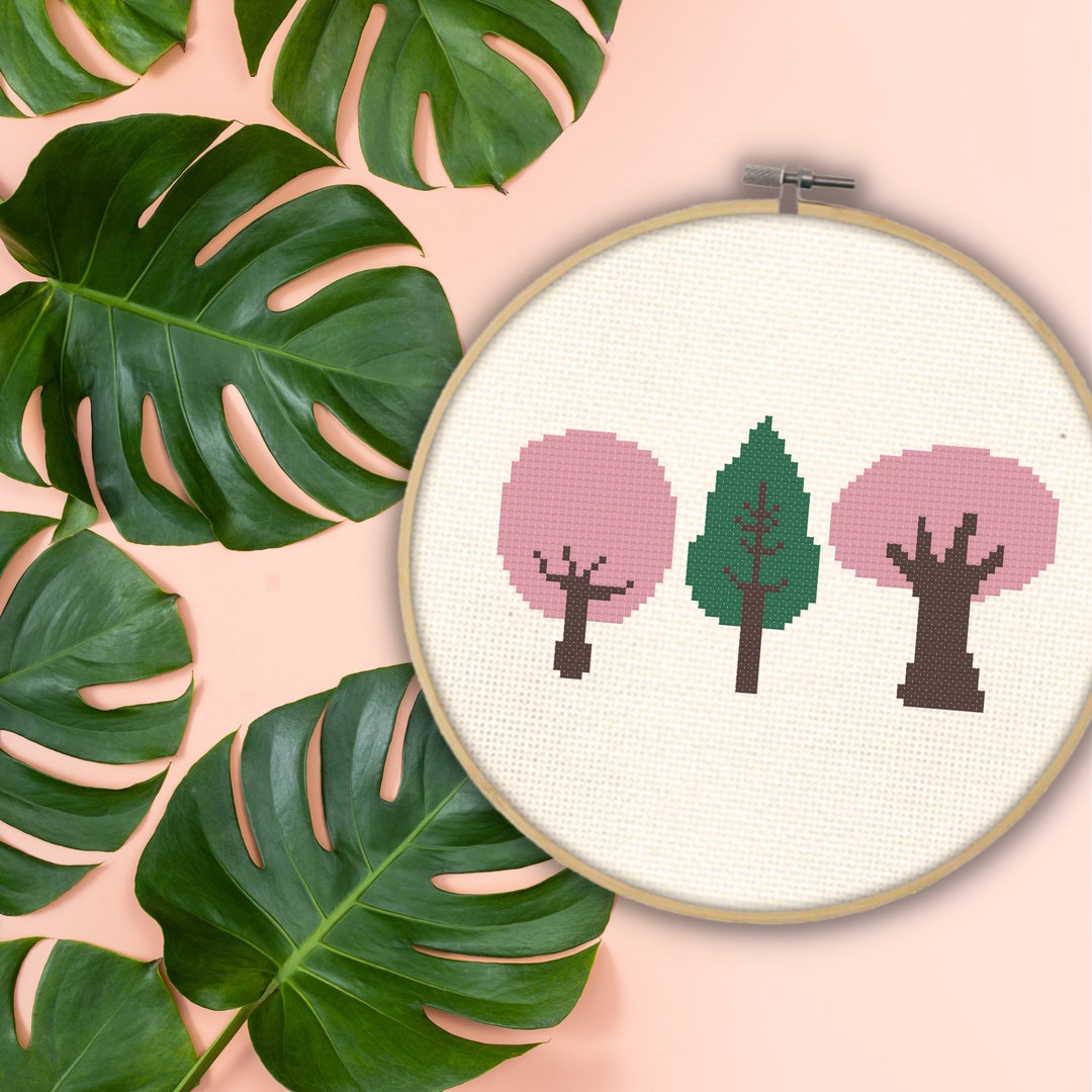 Three Trees PDF Cross Stitch Pattern Needlecraft - Instant Download ...