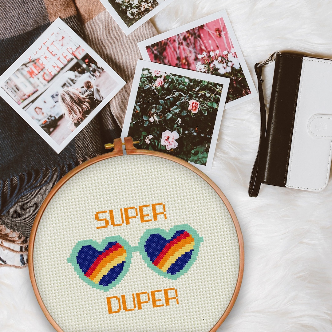 Super Duper PDF Cross Stitch Pattern Needlecraft - Instant Download - Modern Chart - Etsy