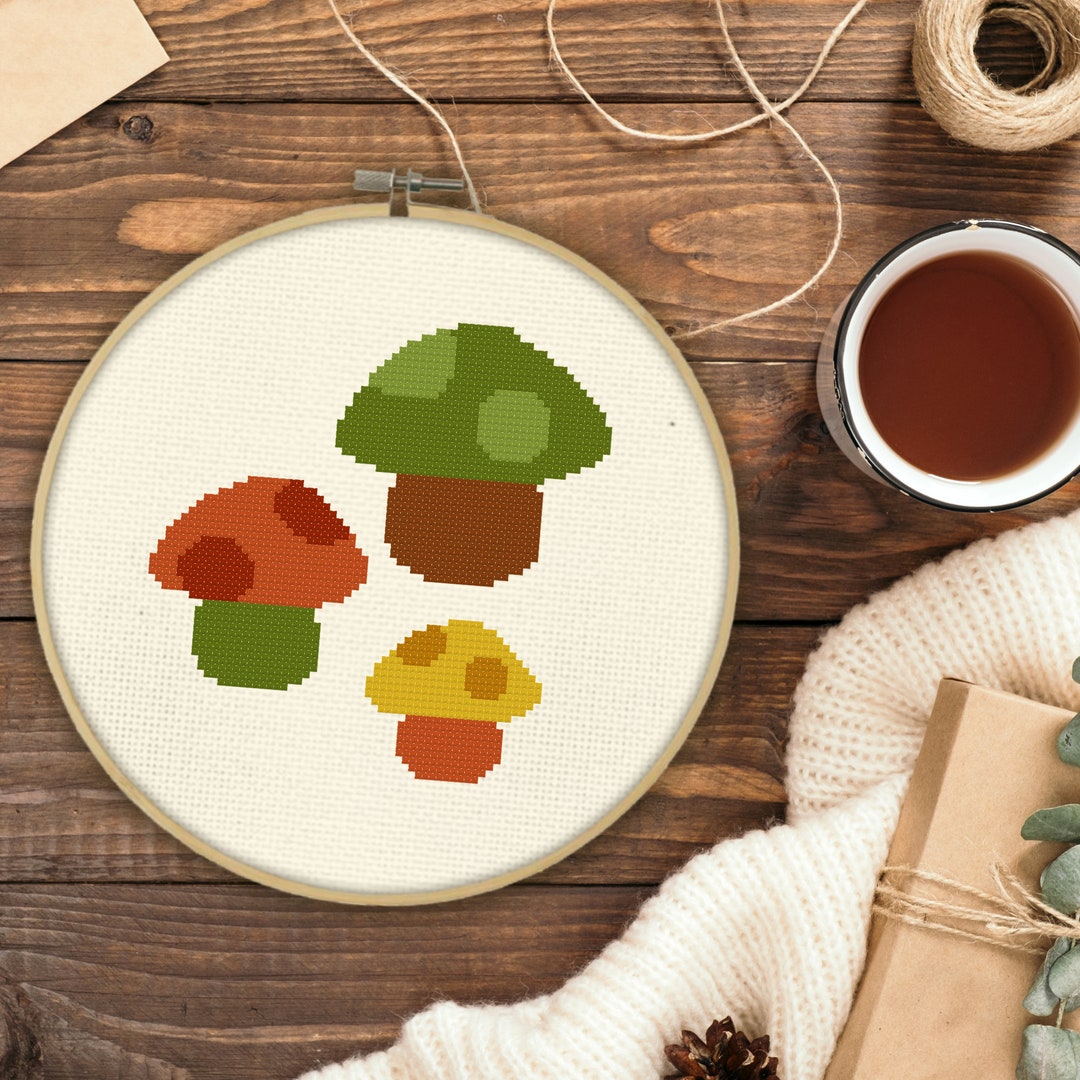 Autumn Shrooms PDF Cross Stitch Pattern Needlecraft - Instant Download ...