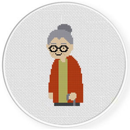 Grandma PDF Cross Stitch Pattern Needlecraft - Instant Download ...