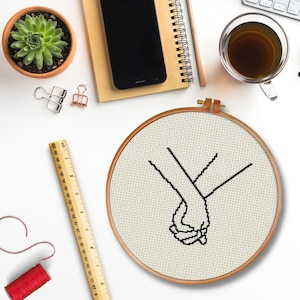 Holding Hands PDF Cross Stitch Pattern Needlecraft - Instant Download ...