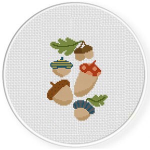 Bunch of Acorns PDF Cross Stitch Pattern Needlecraft - Instant Download ...