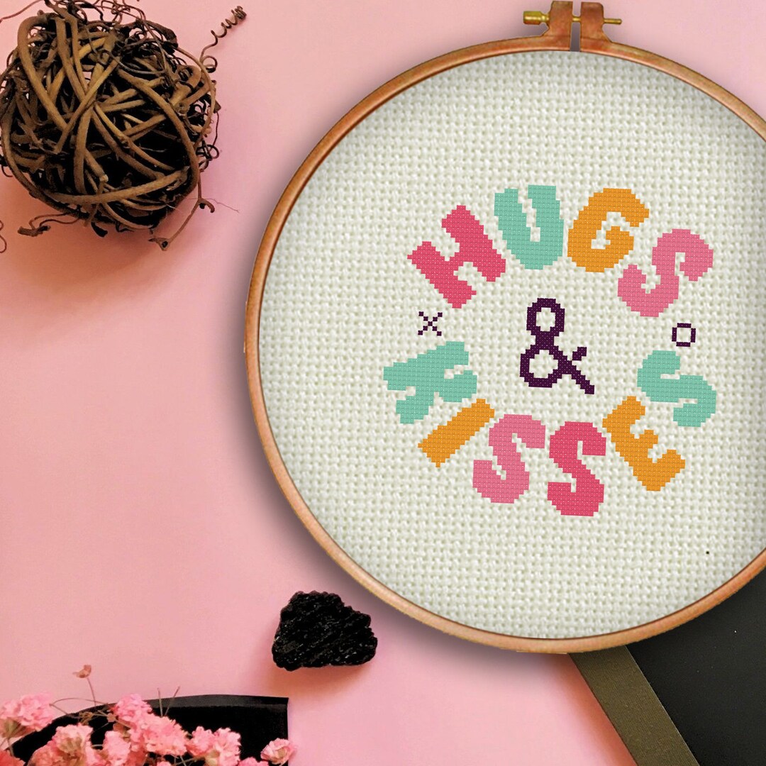 Hugs and Kisses PDF Cross Stitch Pattern Needlecraft - Instant Download ...