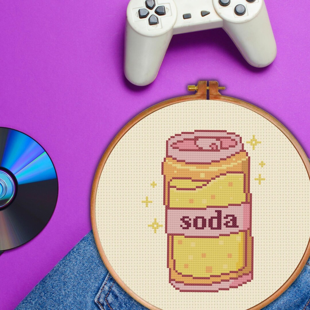 Soda Can PDF Cross Stitch Pattern Needlecraft - Instant Download ...