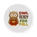 Owl Ready for Fall PDF Cross Stitch Pattern Needlecraft Instant ...