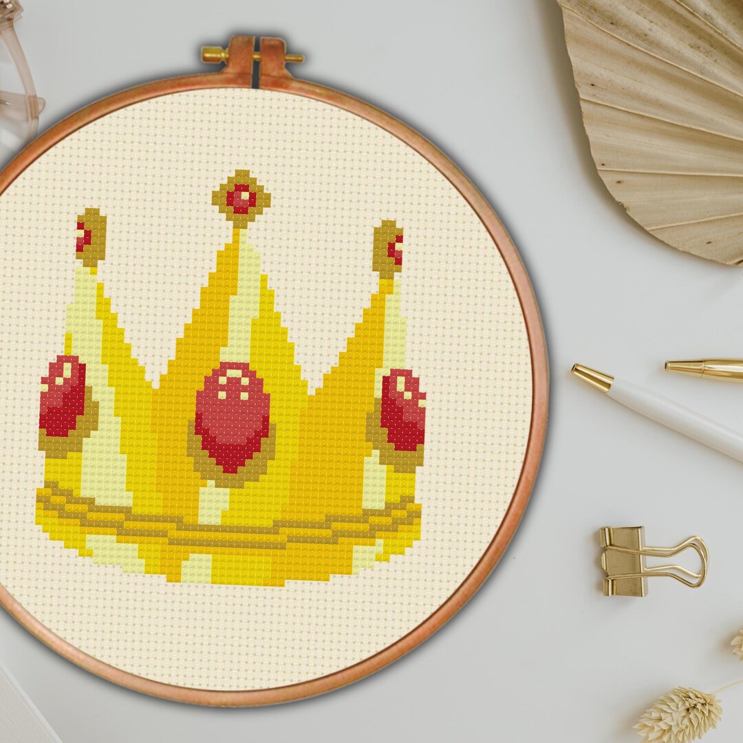 Golden Crown PDF Cross Stitch Pattern Needlecraft - Instant Download ...