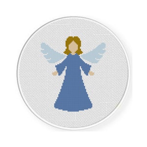 Blue Angel PDF Cross Stitch Pattern Needlecraft - Instant Download ...