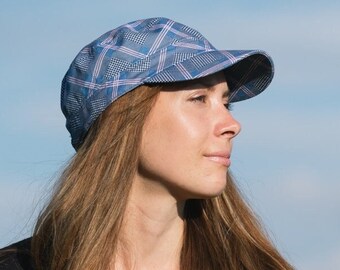 Pink Check Cap - Etsy