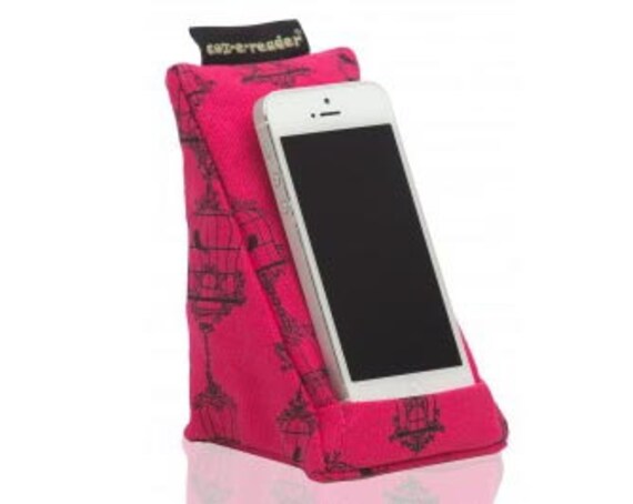 Items similar to Phone stand - Pink birdcage cushion for phones and ...