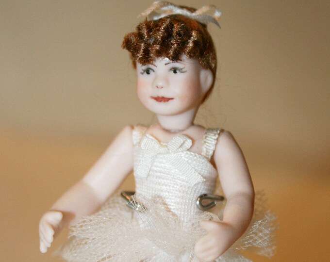 DOLLHOUSE MINIATURES "beautiful Ballerina Doll" Handmade Miniature From ...