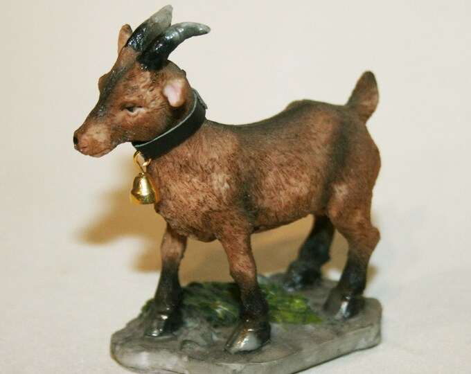 Lovely, Little Goat in Resin, Farm Animals, Dollhouse Miniatures ...