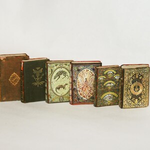 DOLLHOUSE Miniatures " Old Style Books " Artisan Handmade Miniature in ...