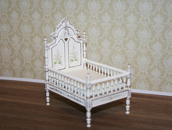 DOLLHOUSE MINIATURES baby Crib Artisan Handmade Miniature in 12th Scale. From Cosediunaltromondo Italy Etsy Canada